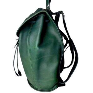 Coach | Bags | Vintage Coach Green Leather Weekend Backpack Rucksack ...